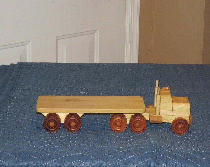 Australian COE Truck With “b-double” Flatbed Trailers - Custom Wooden ...