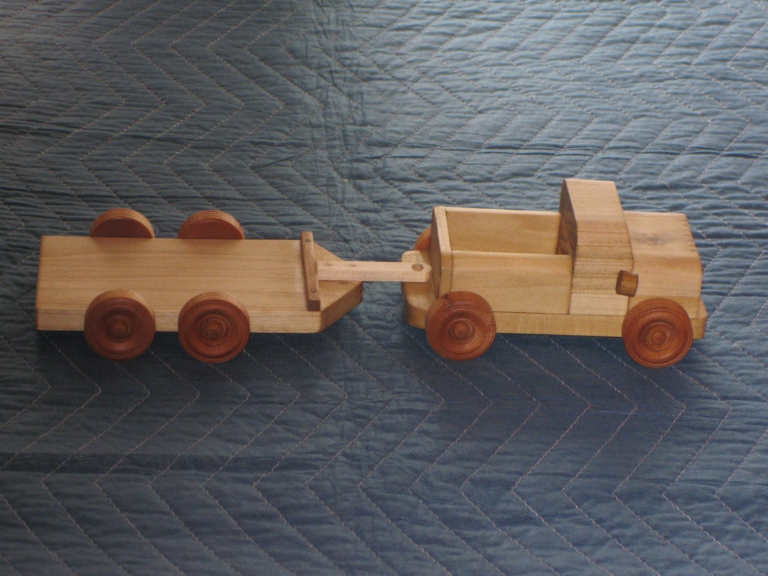 Mini Pickup Truck With Utility Trailer - Etsy