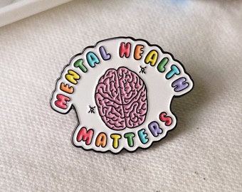Mental Health Matters Enamel Lapel Pin - Etsy