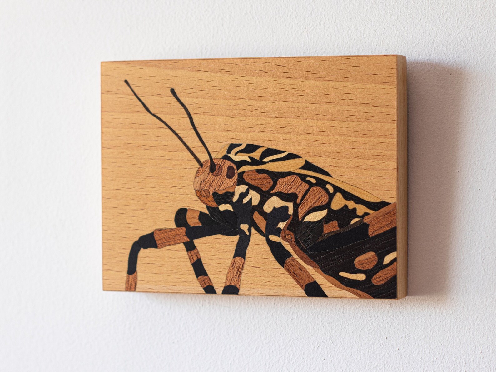 Wood art Bug on Wood Nature Art Wood wall decor Handmade | Etsy