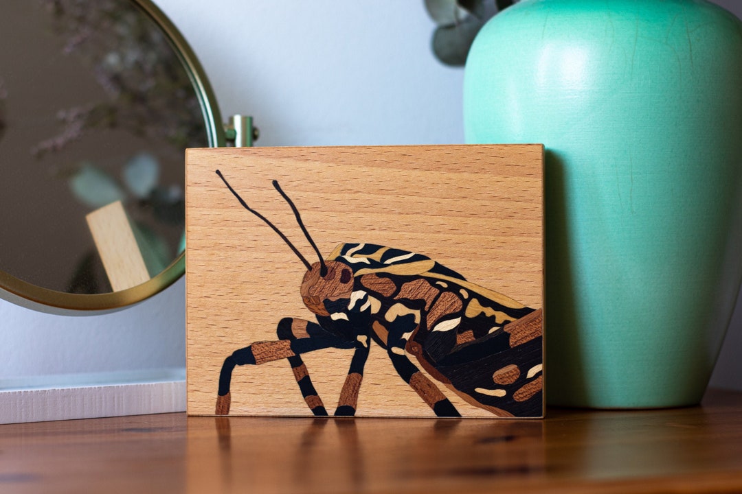 Wood Art | Bug on Wood Nature Art | Wood Wall Decor | Handmade Gift ...