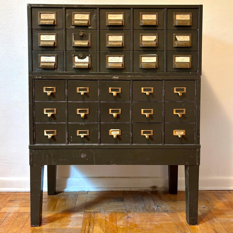 Card Catalog Cabinet - Etsy