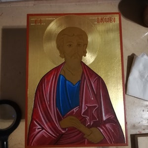 Hand Painted Icon of Saint James the Apostle - Etsy
