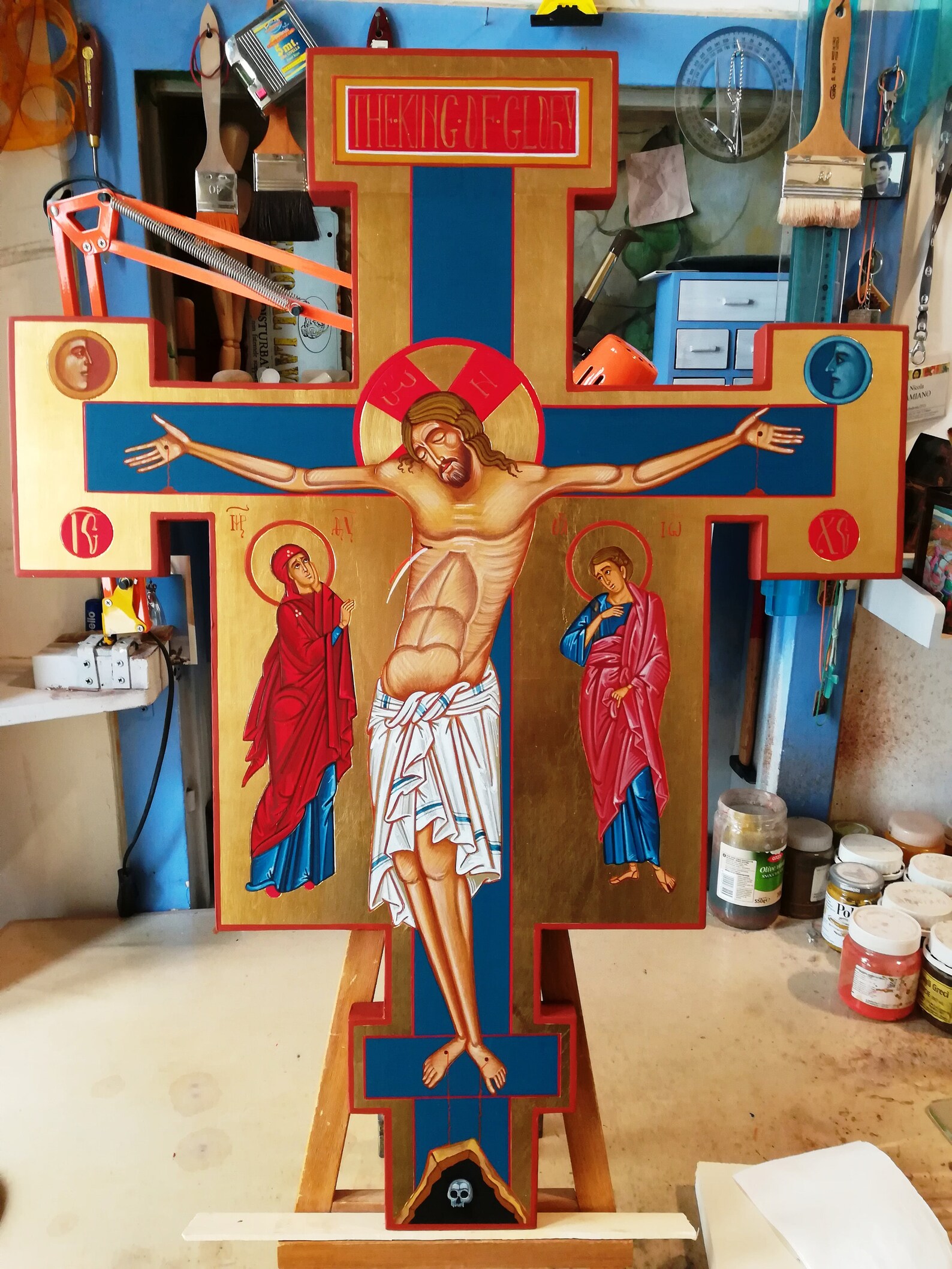 Byzantine Crucifix Hand Paintedcrucifixion of the Lordchrist - Etsy