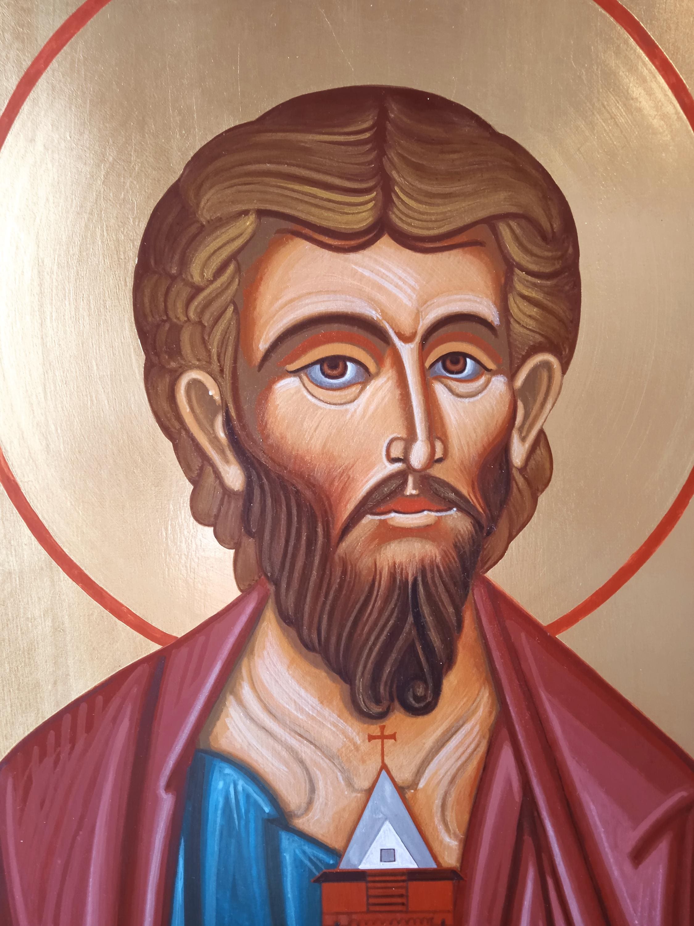 Hand-painted Icon of St. James the Apostle/ Sacred Art on Wood ...