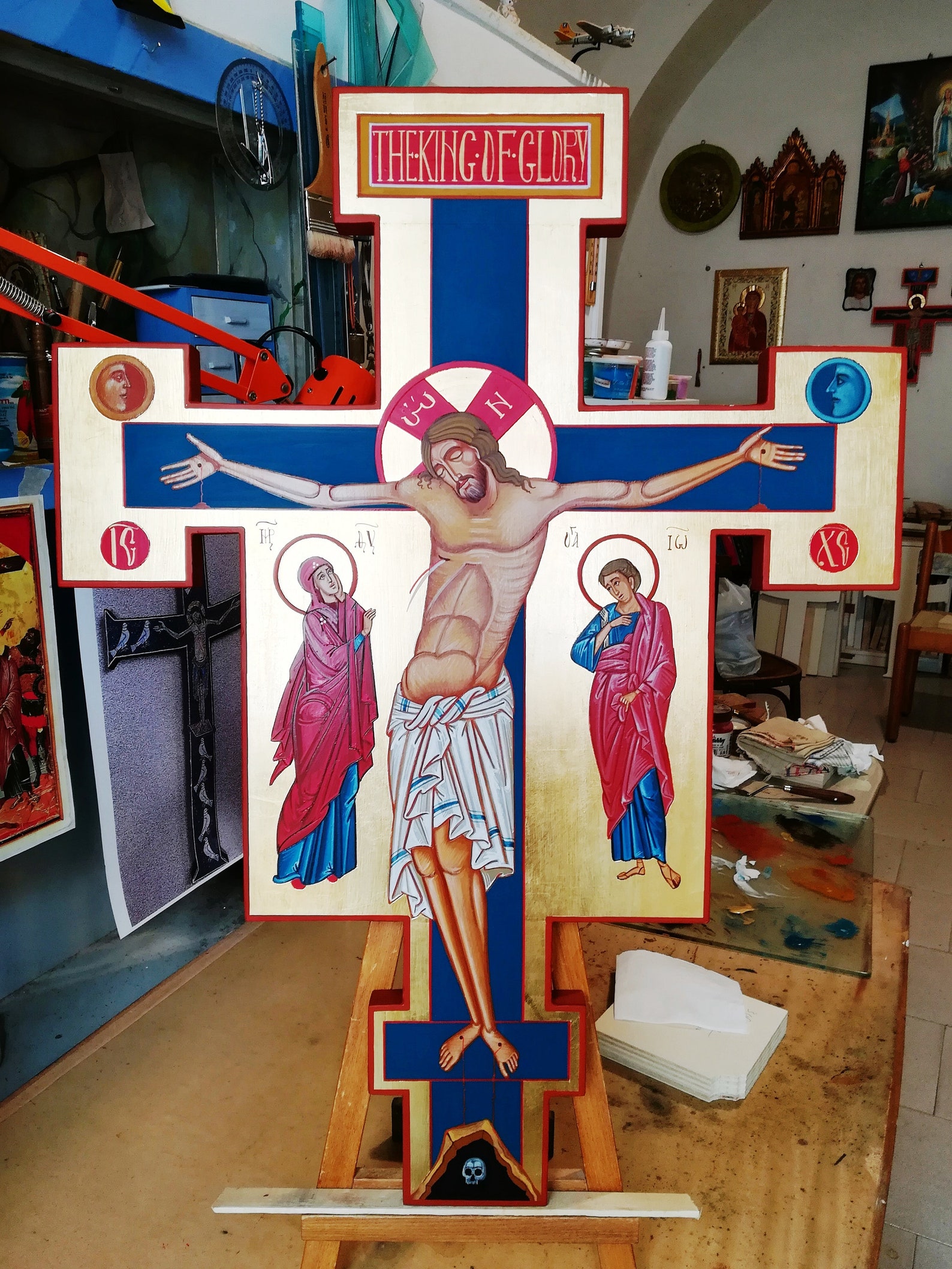 Byzantine Crucifix Hand Paintedcrucifixion of the Lordchrist - Etsy