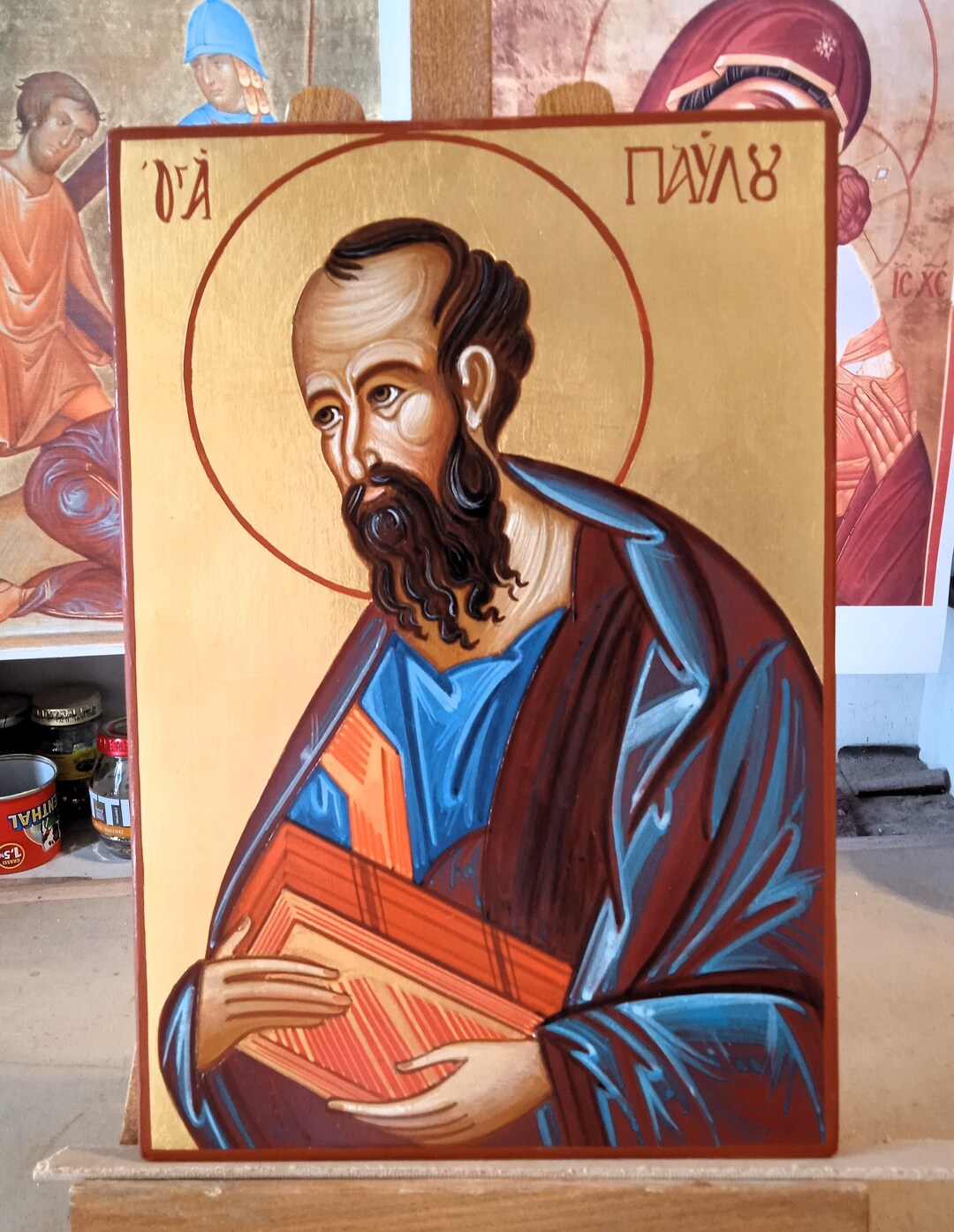 Hand Painted Icon of Saint Paul the Apostle. Prompt Delivery - Etsy