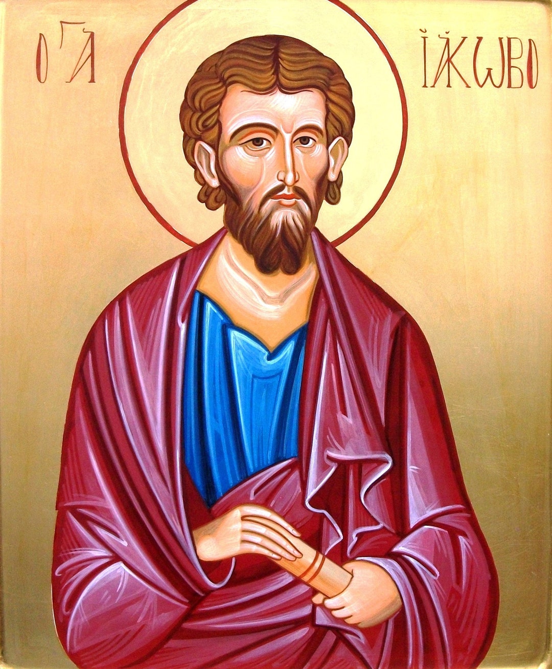 Hand Painted Icon of Saint James the Apostle - Etsy