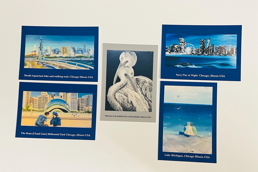 Chicago Post Cards, Chicago Memorabilia, Route 66 Post Card Set ...