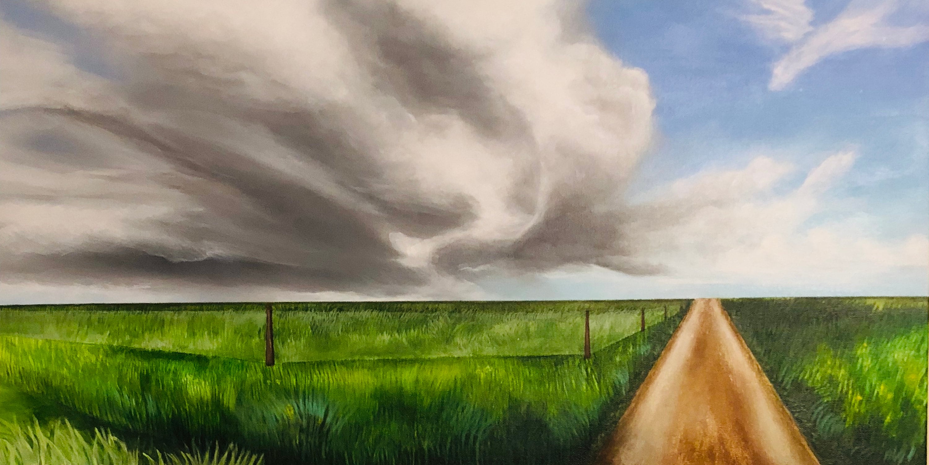 Art & Collectibles Acrylic Painting acrylic prairie landscape wall art ...