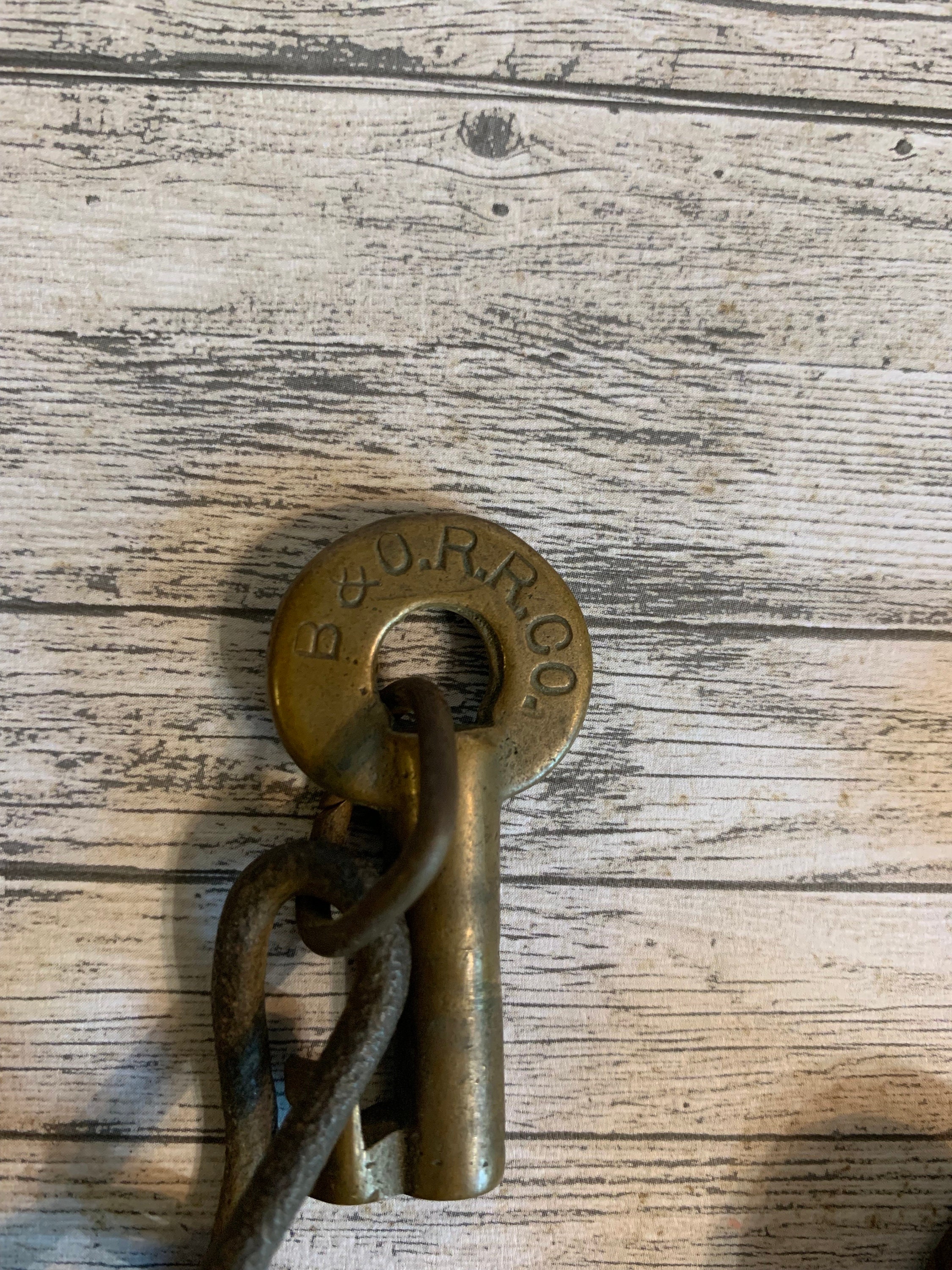 Antique Slaymaker B&O RR Lock With Key - Etsy