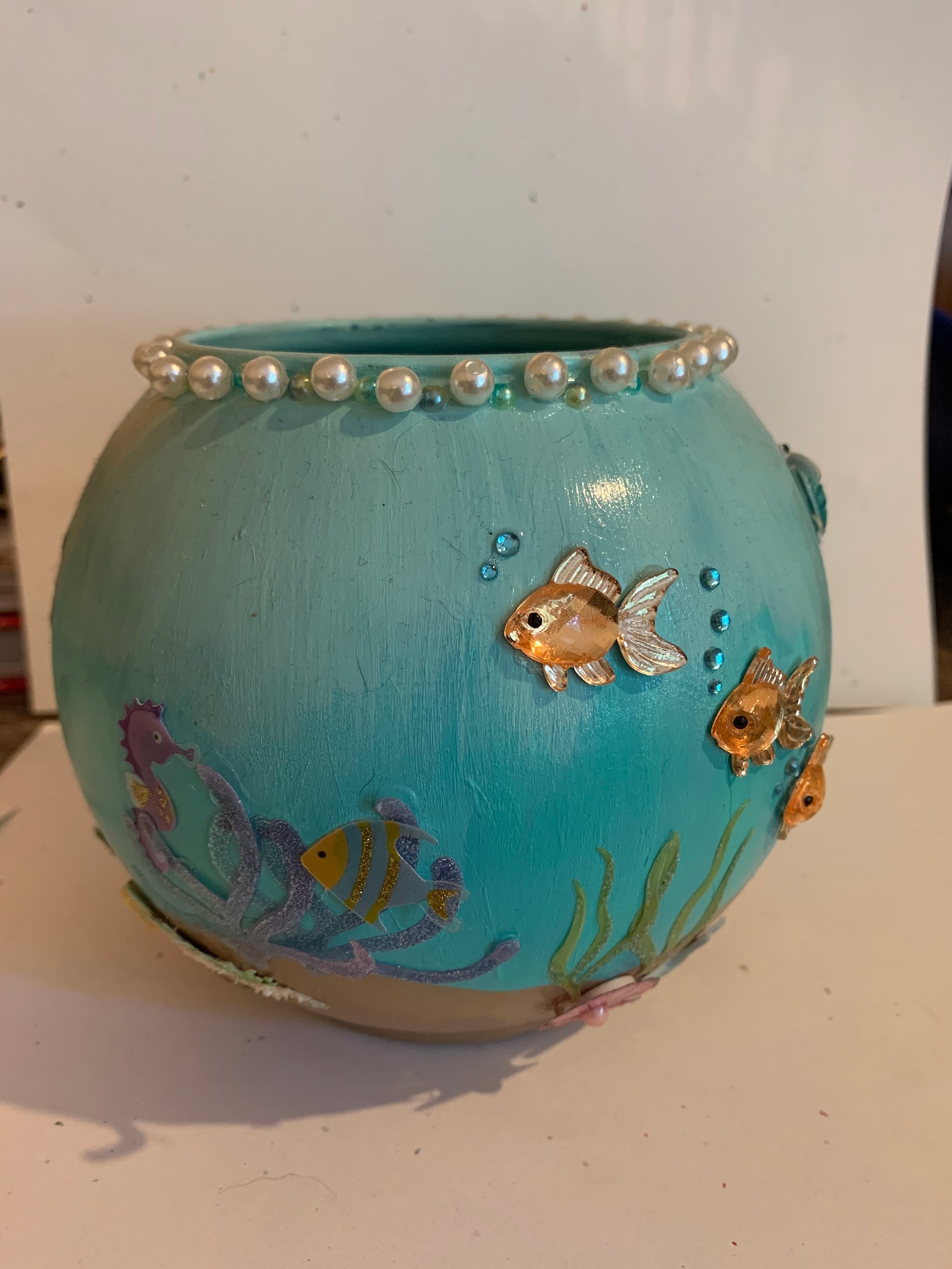 Underwater Themed Bowl/ Vase - Etsy