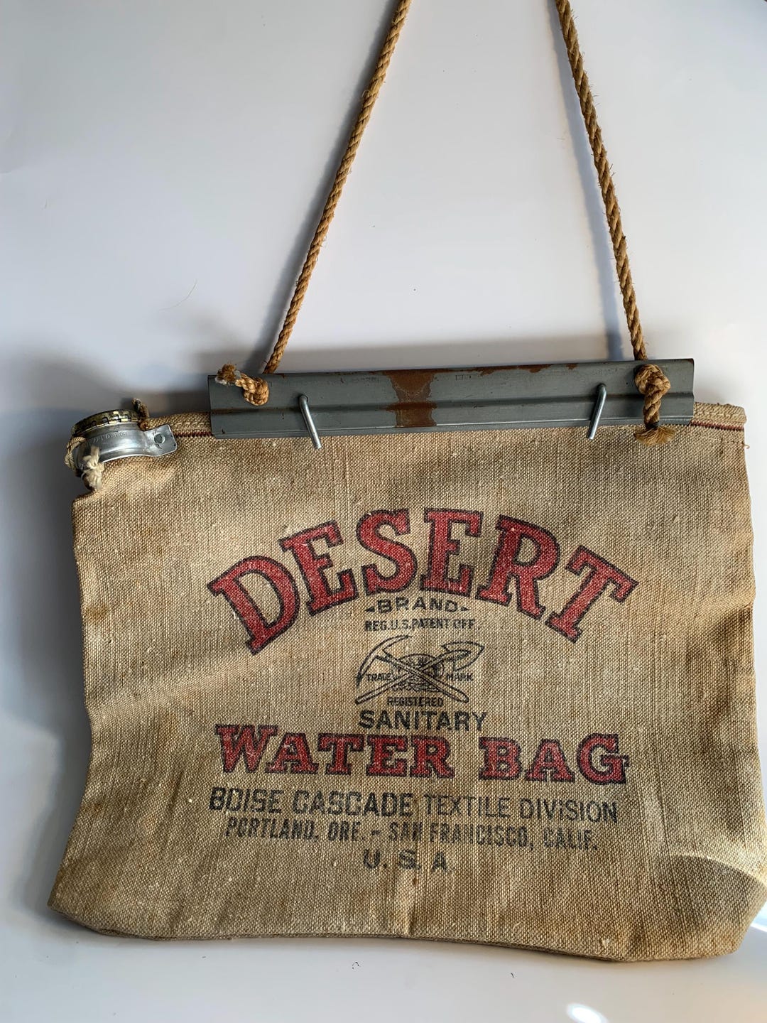 1950s Desert Brand Canvas Water Bag - Etsy