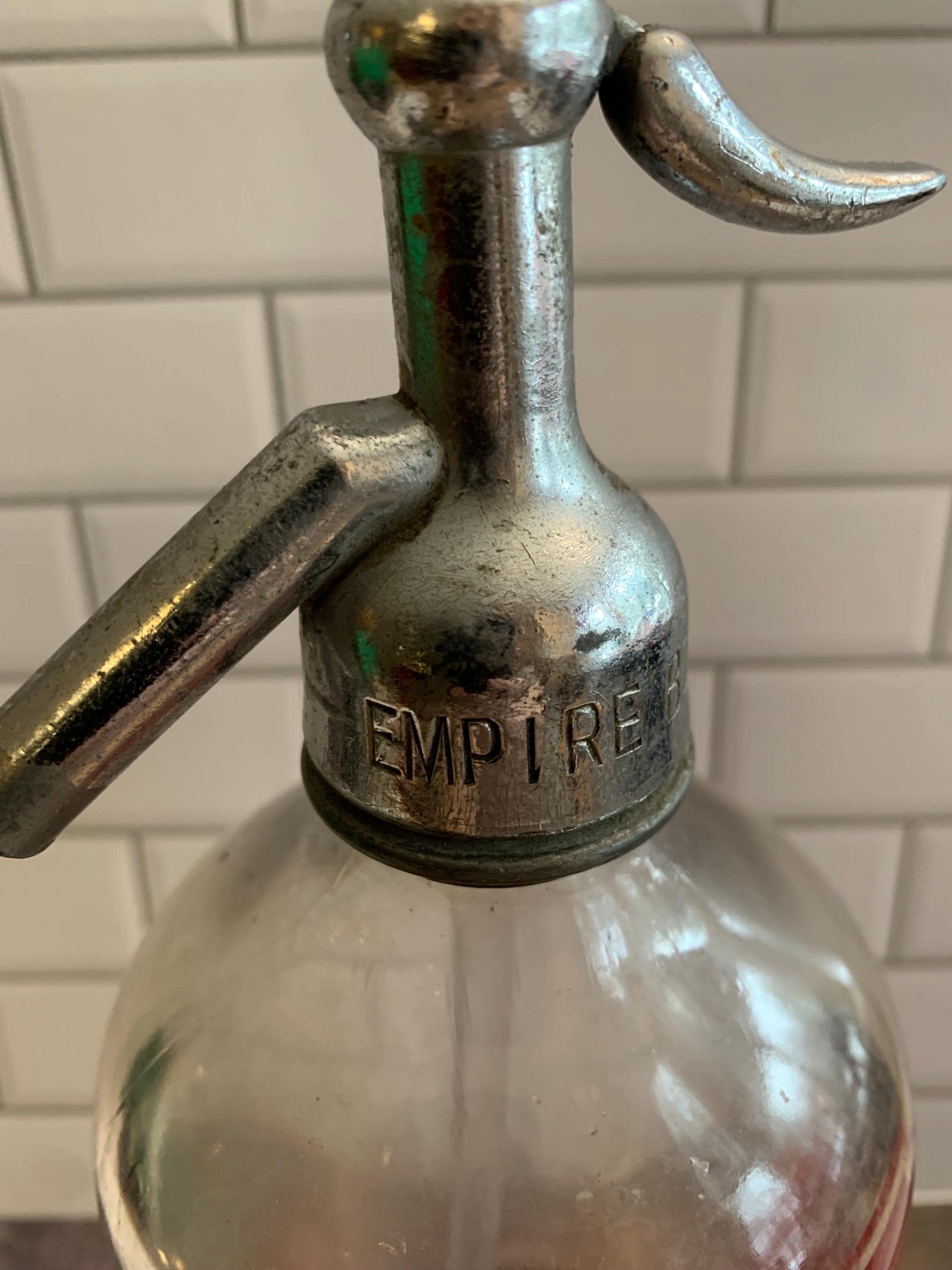 Vintage Clear Glass Seltzer Bottle 26 Oz - Etsy