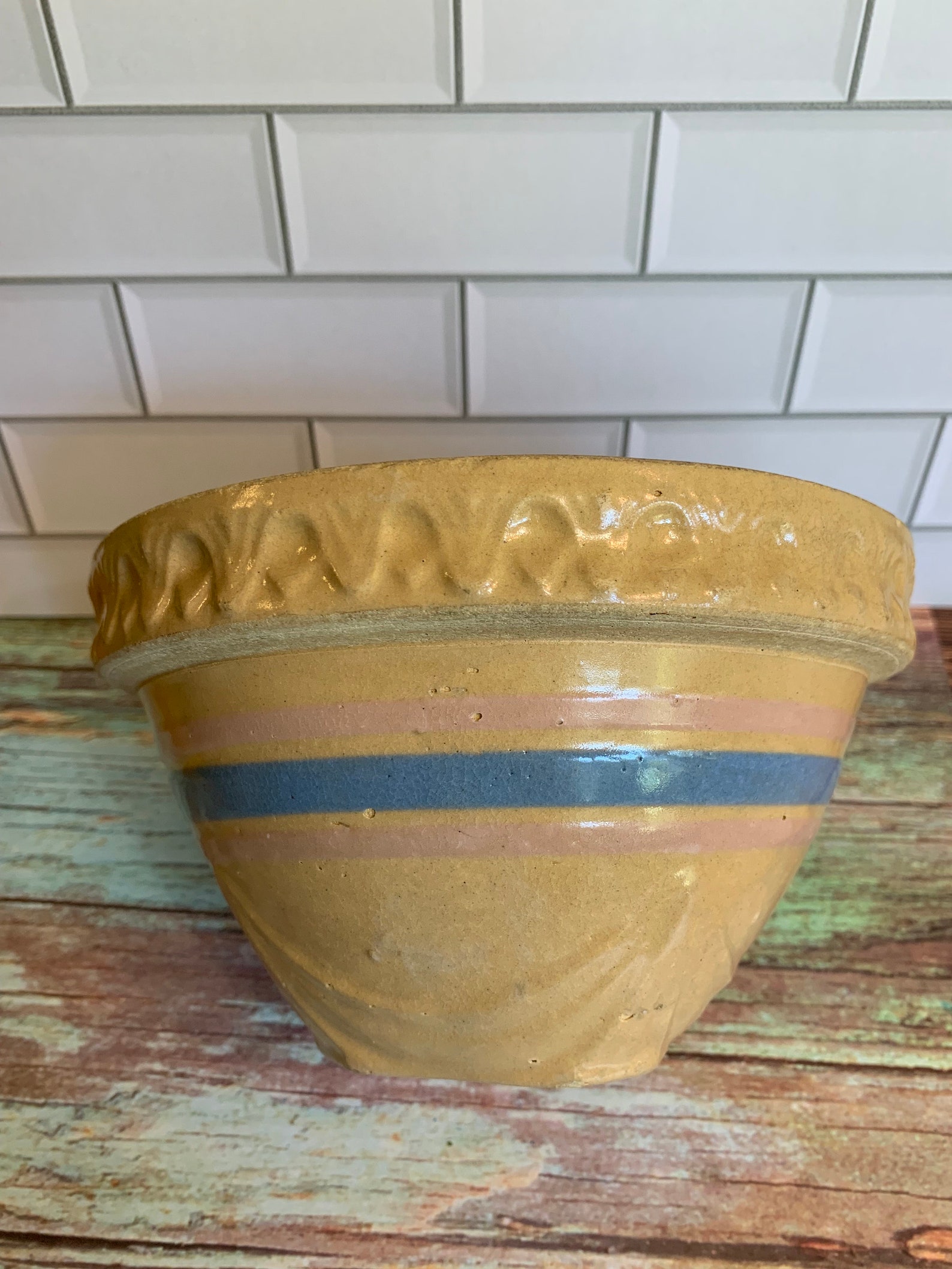 Small Mccoy Pie Crust Mixing Bowl - Etsy