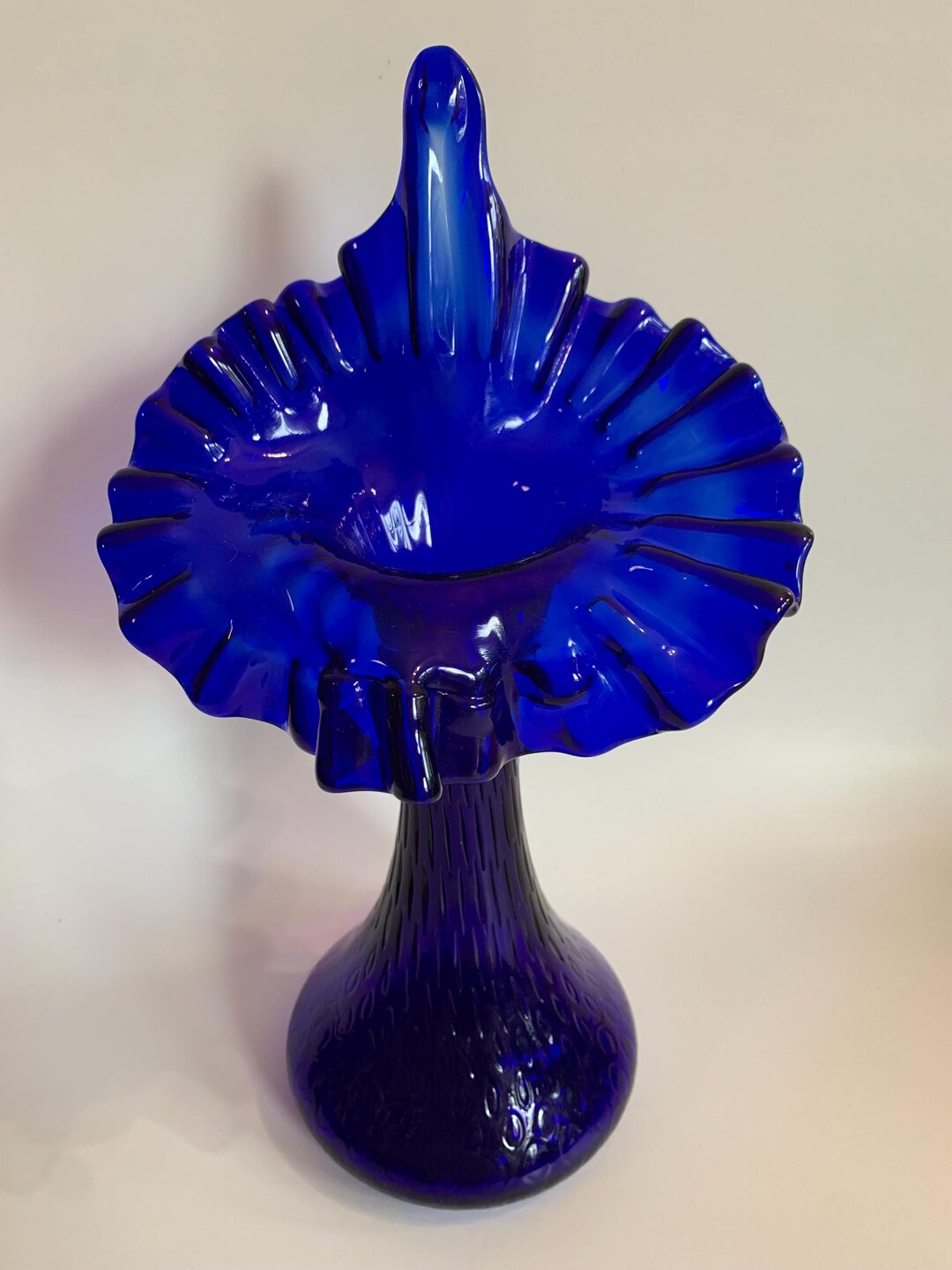 Cobalt Blue Jack in the Pulpit Vintage Vase - Etsy