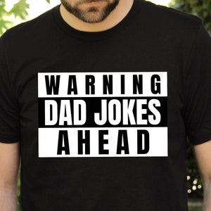 Warning Dad Jokes Ahead Svg, Png, Father Day Black, White Svg, Dad Star ...