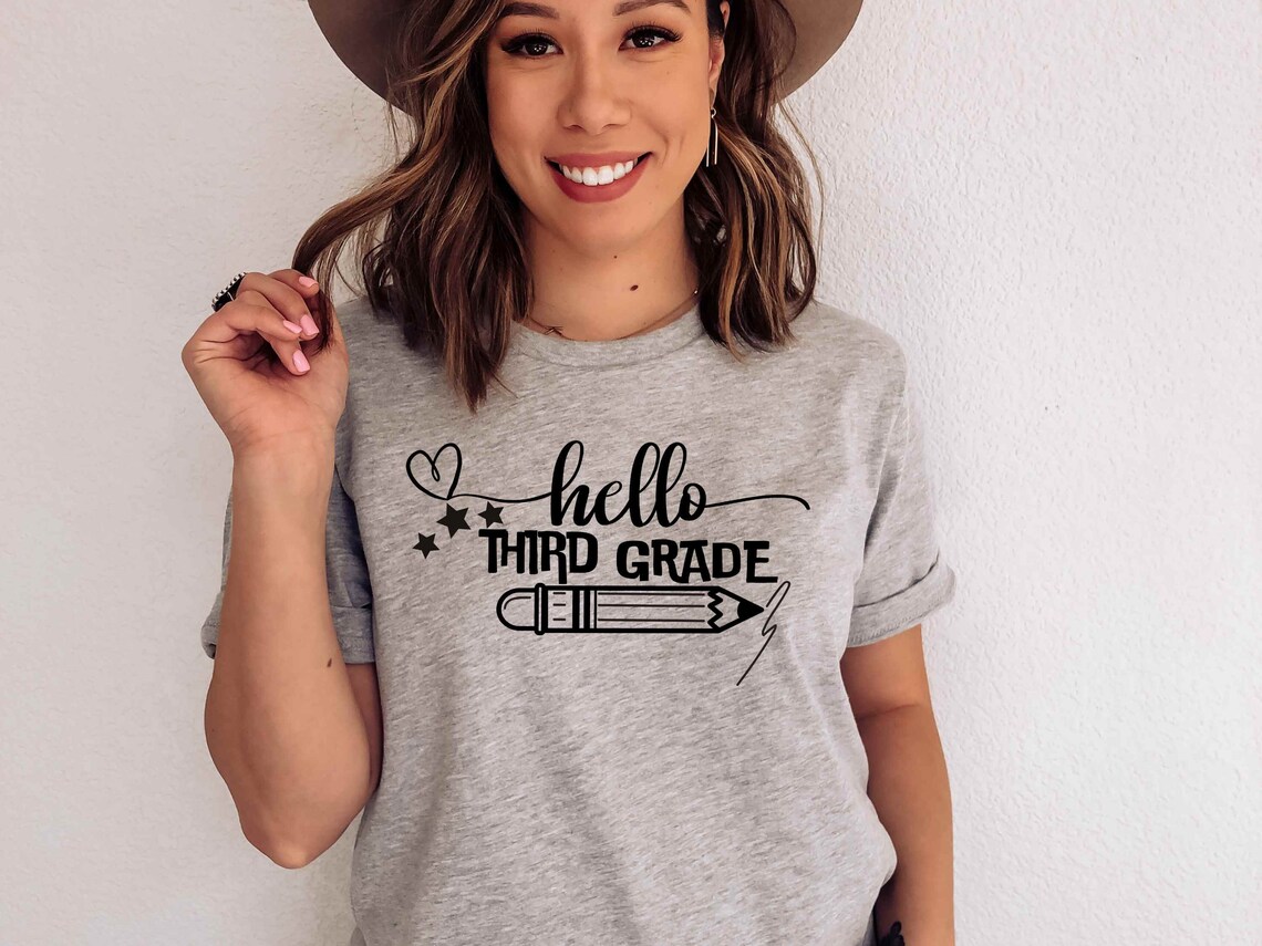 Hello First Grade Bundle Svg Png Dxf Second Third Fourth - Etsy