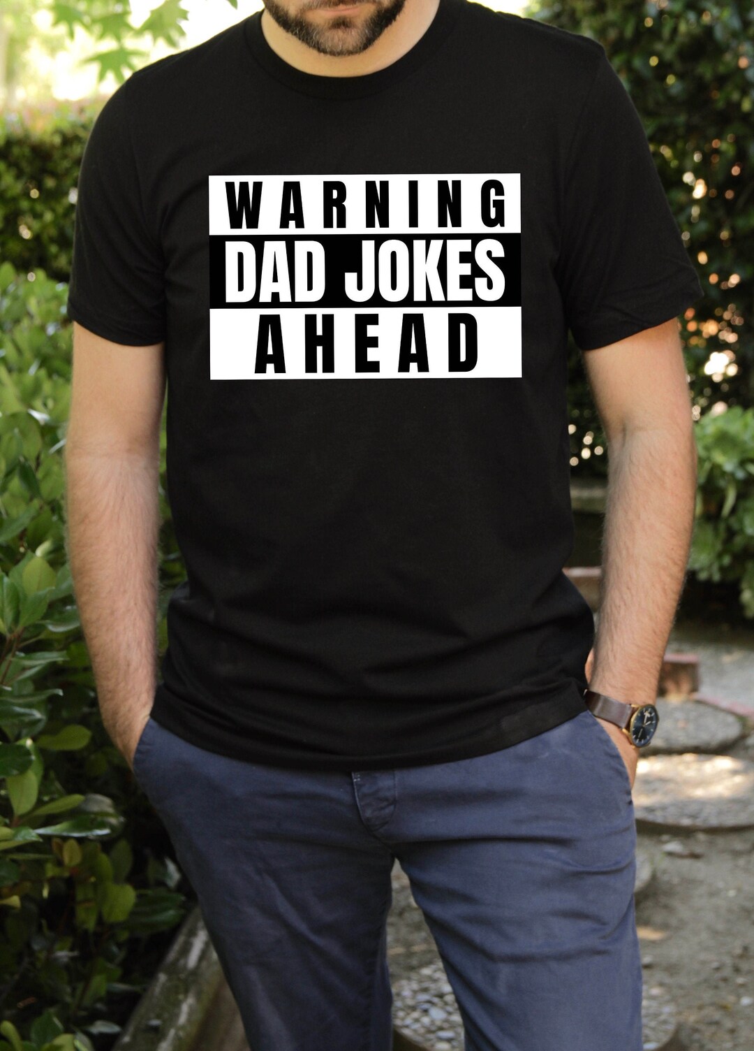 Warning Dad Jokes Ahead Svg, Png, Father Day Black, White Svg, Dad Star ...