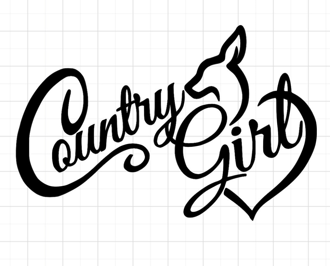 Country Girl Permanent Vinyl Decal Sticker for Cars, Walls, Windows ...