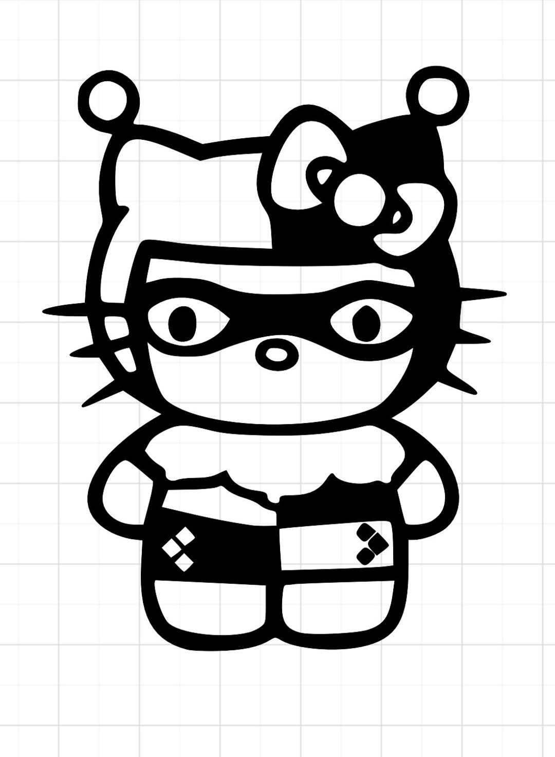 Kitty, Harley Style Permanent Vinyl Decal for Car, Walls, Windows, Cups ...