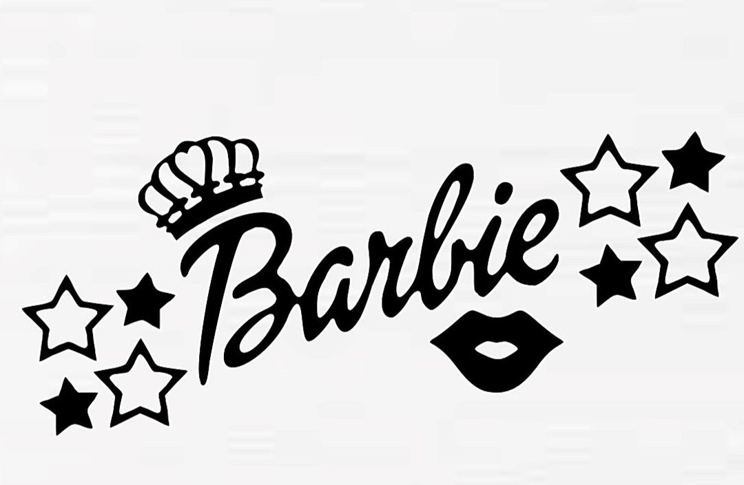 Barbie Style Permanent Vinyl Sticker Decal for Car Walls - Etsy