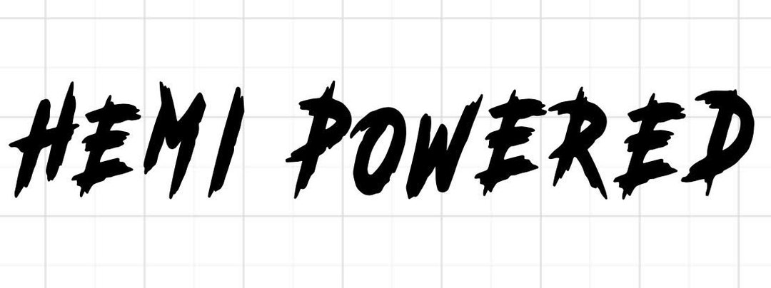 Hemi Powered Permanent Vinyl Decal Sticker for Cars, Walls, Windows ...