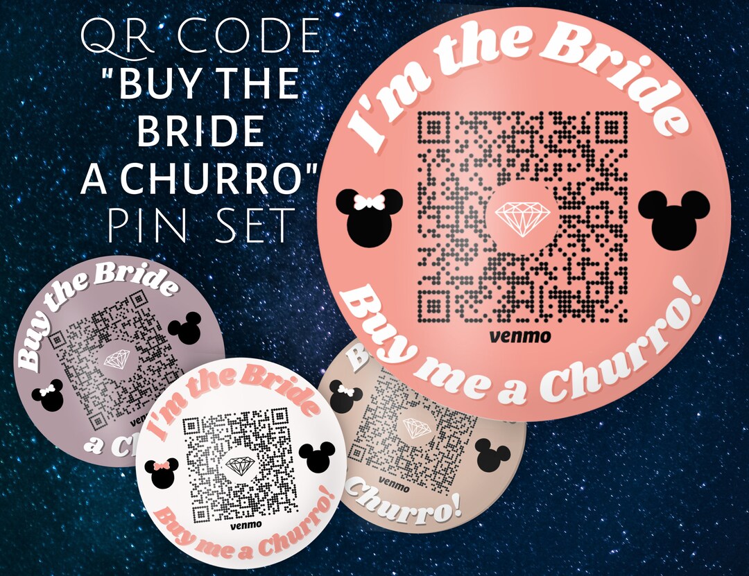 Bachelorette Party Pin Buttons Bachelorette Weekend Venmo QR - Etsy