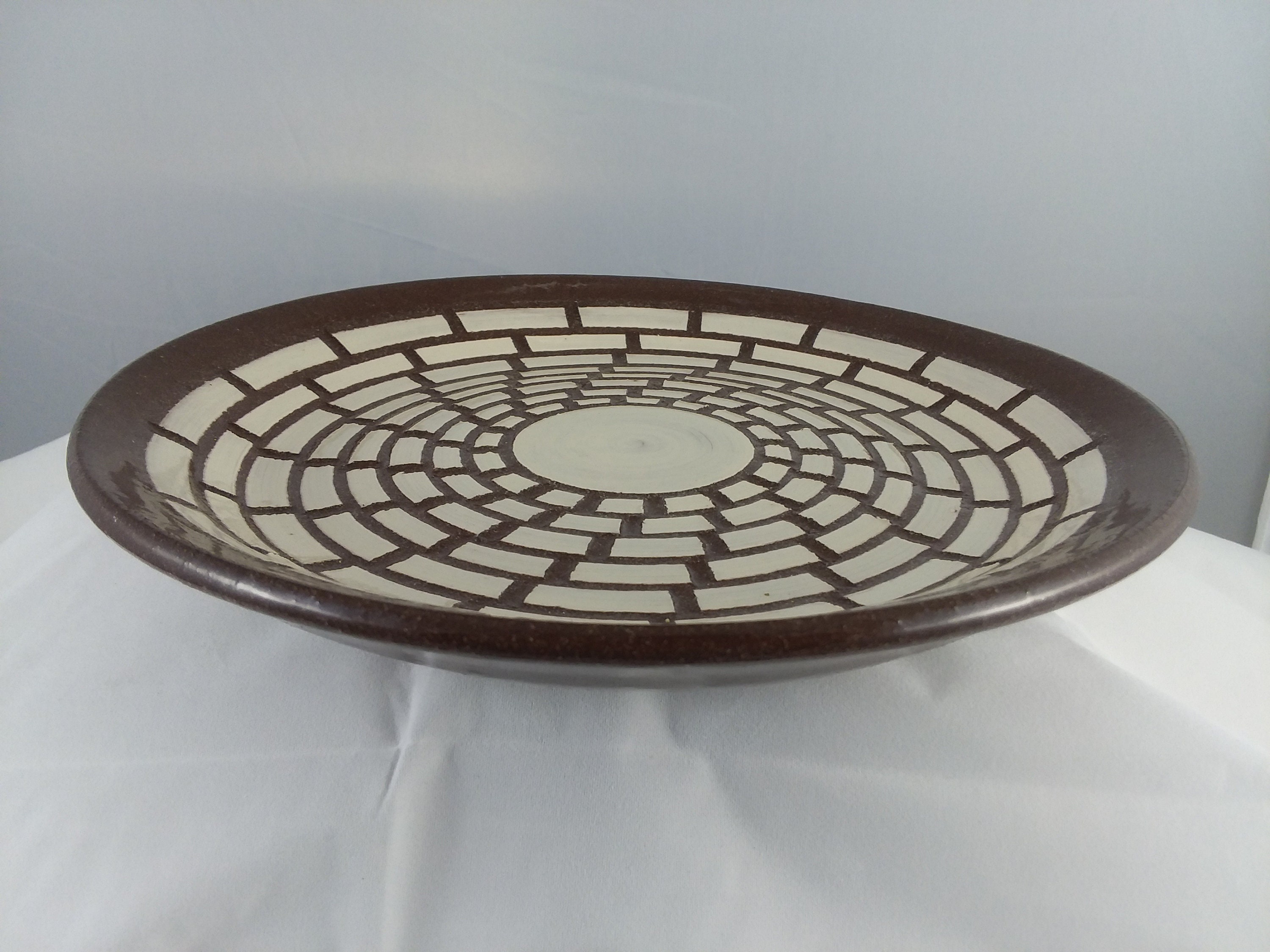 Pottery Basket Weave Pattern Plate - Etsy UK