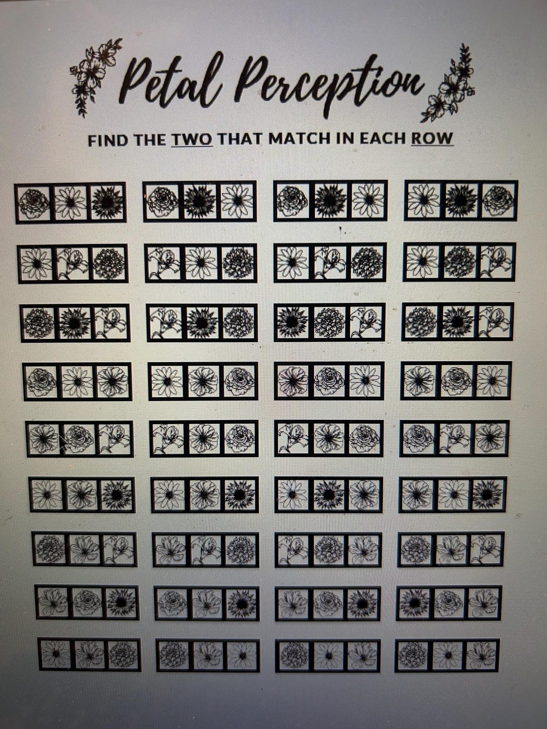 Vision Occupational Therapy Worksheets - Etsy