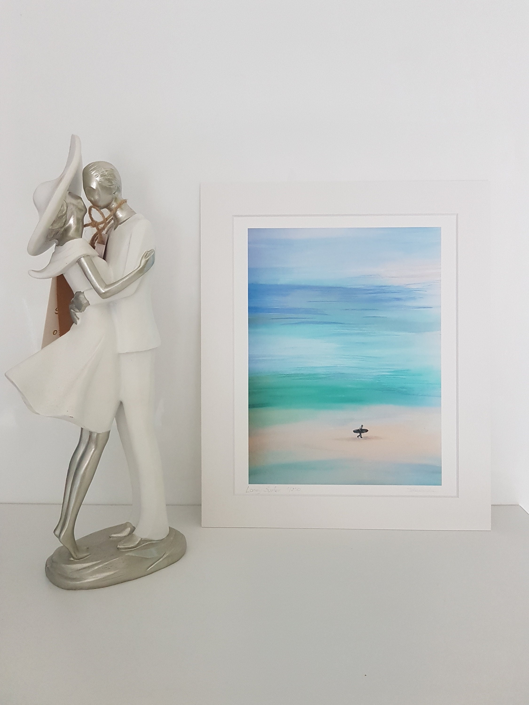 LONELY SURFER, Print of My Original Painting|home Decor|wall Art - Etsy UK