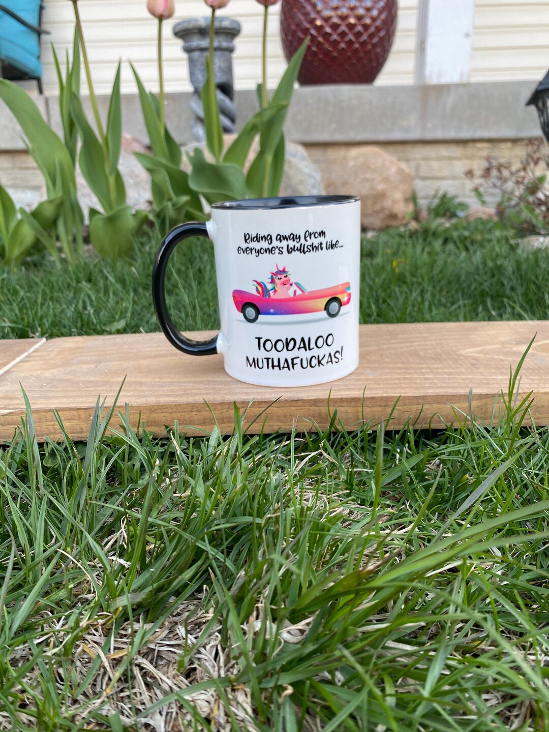 Adult Humor Mug, Funny Coffee Cup, NSFW Mug, Riding Away From Everyones ...