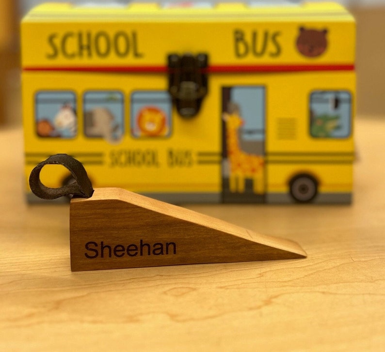 Personalized Classroom Door Stop | Custom Teacher Gift | Engraved ...
