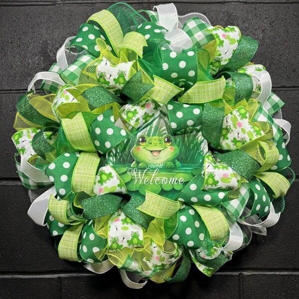 Frog Wreath - Etsy
