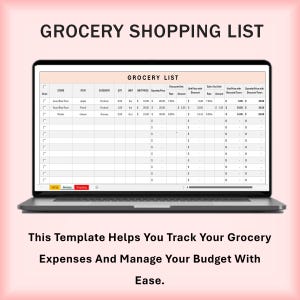 Grocery Shopping Checklist With Discount and Sales Tax Excel ...