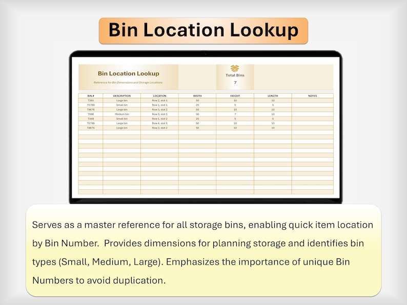 Inventory Tracker Spreadsheet Excel & Google Sheets, Warehouse, Small ...