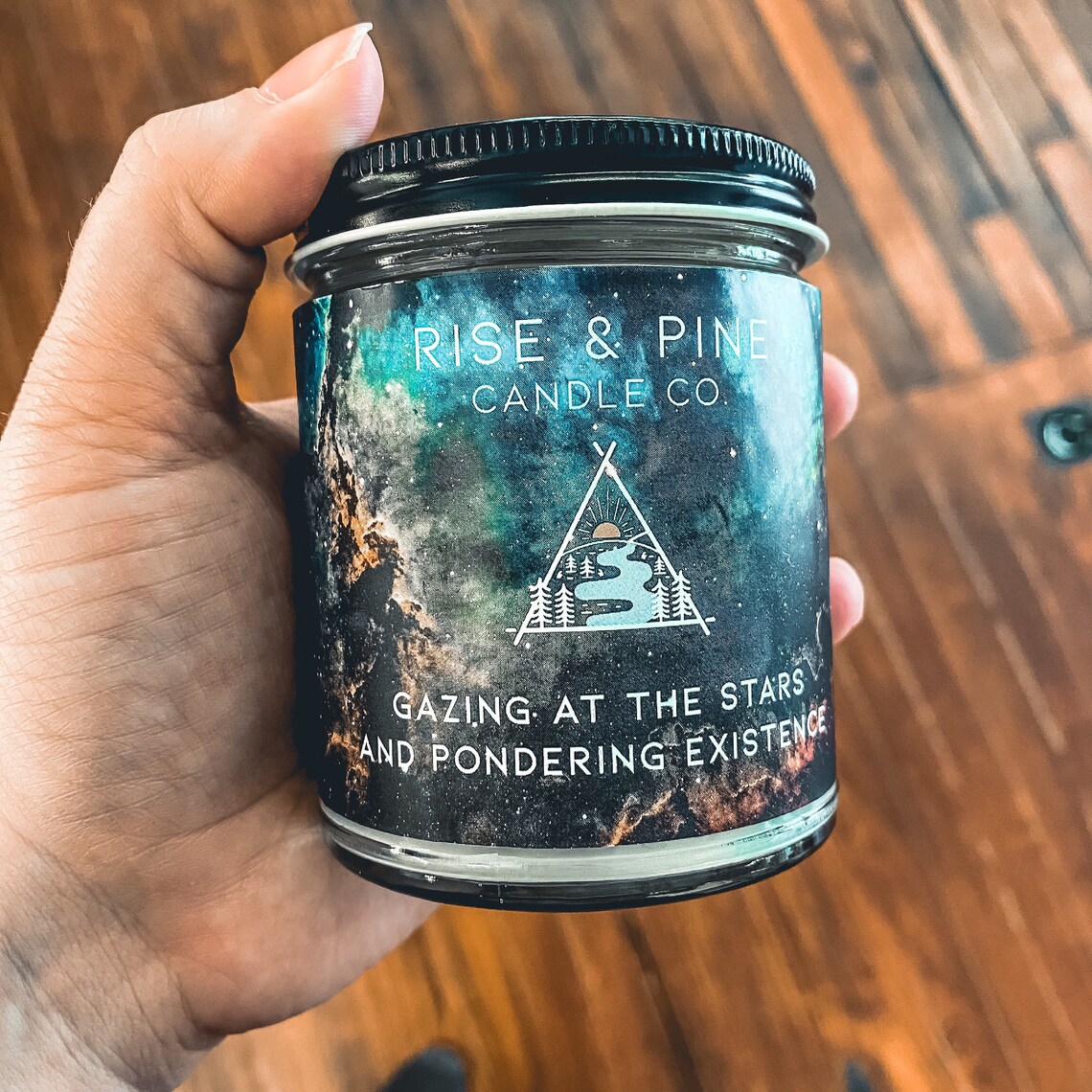 Space Themed Soy Wax Candle Musk Ozone Candle Masculine - Etsy