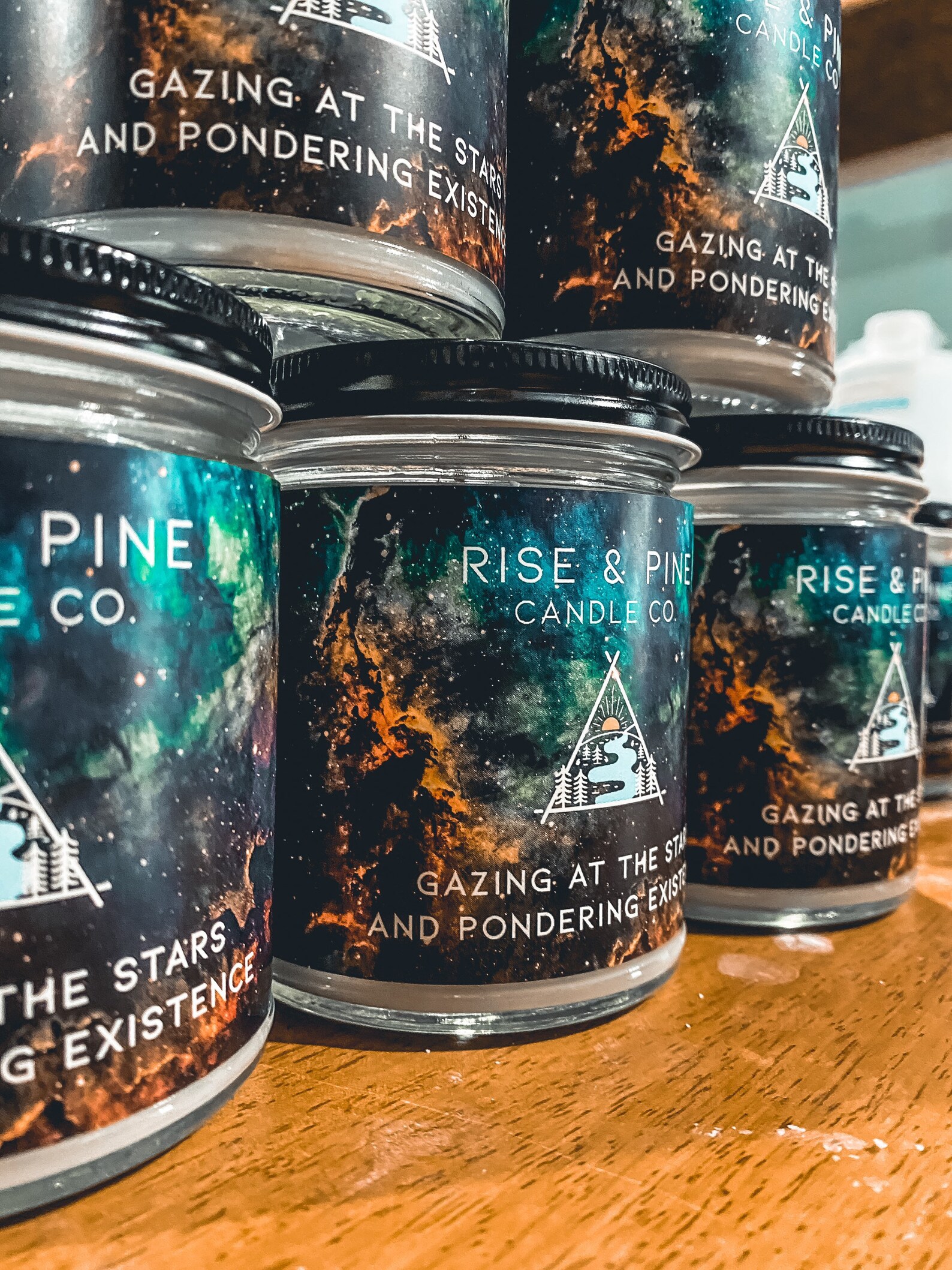 Space Themed Soy Wax Candle Musk Ozone Candle Masculine - Etsy