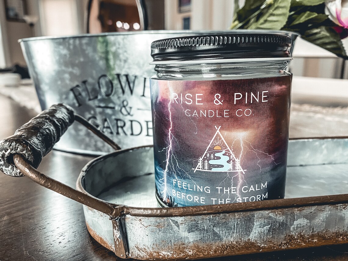 Petrichor Soy Candle: Rain & Earth Scent - 9oz - Etsy