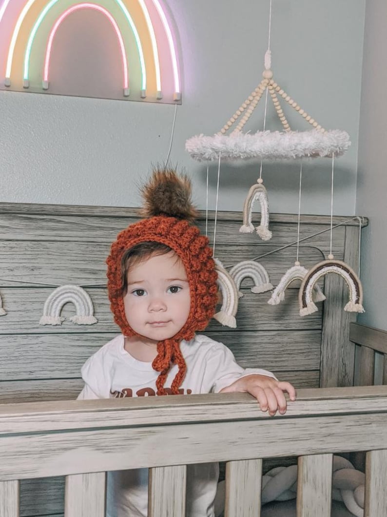 Pastel Rainbow Baby Mobile Cloud Stars Nursery Mobile Star - Etsy