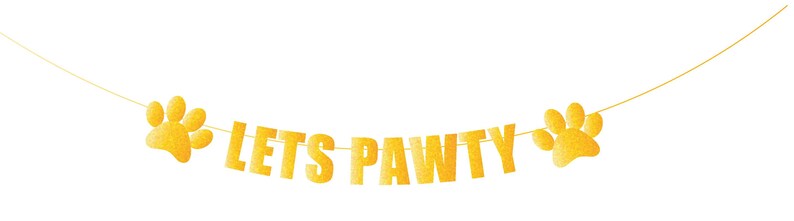 Lets Pawty Banner - Etsy