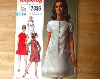7327 Simplicity Vintage SEWING Pattern Misses' Split Skirt - Etsy