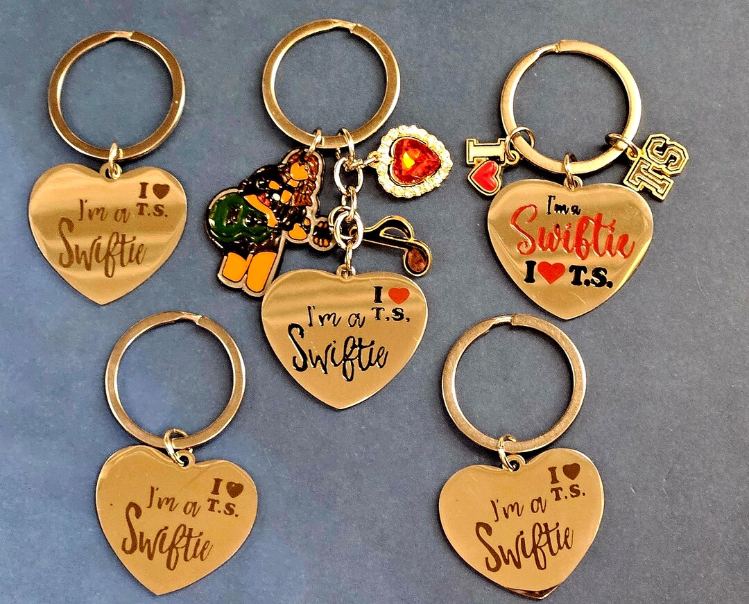 Taylor Swift Keychains Bundle of 5 Great for Swiftie Gifts - Etsy