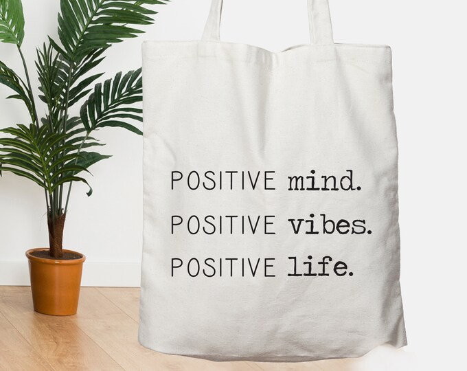 Happiness Tote Bag Friendly Bag Positive Bag Everyday Bag - Etsy
