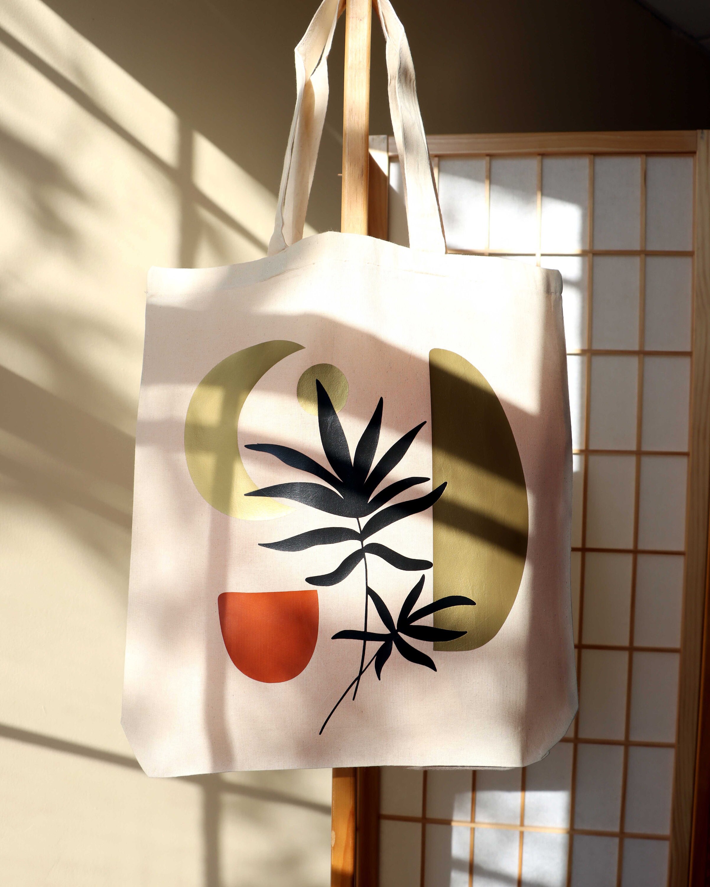 Geometric Art Tote Bag Friendly Bag Shopping Bag Farmers - Etsy Norway