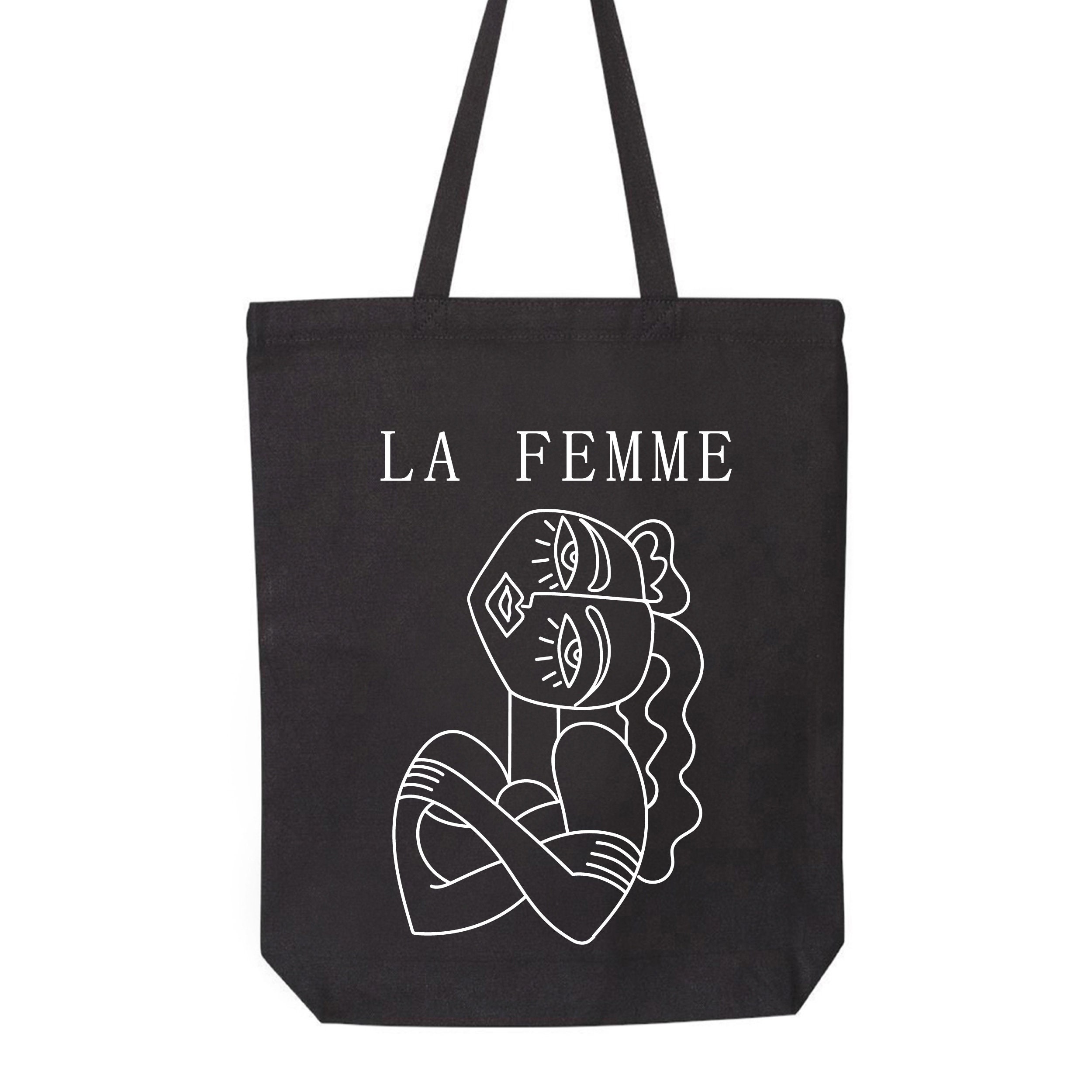 La Femme Tote Bag Shopping Bag Feminist Toteshoulder Bag - Etsy