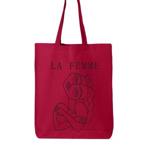 La Femme Tote Bag, Shopping Bag, Feminist Tote,shoulder Bag, Gift for ...