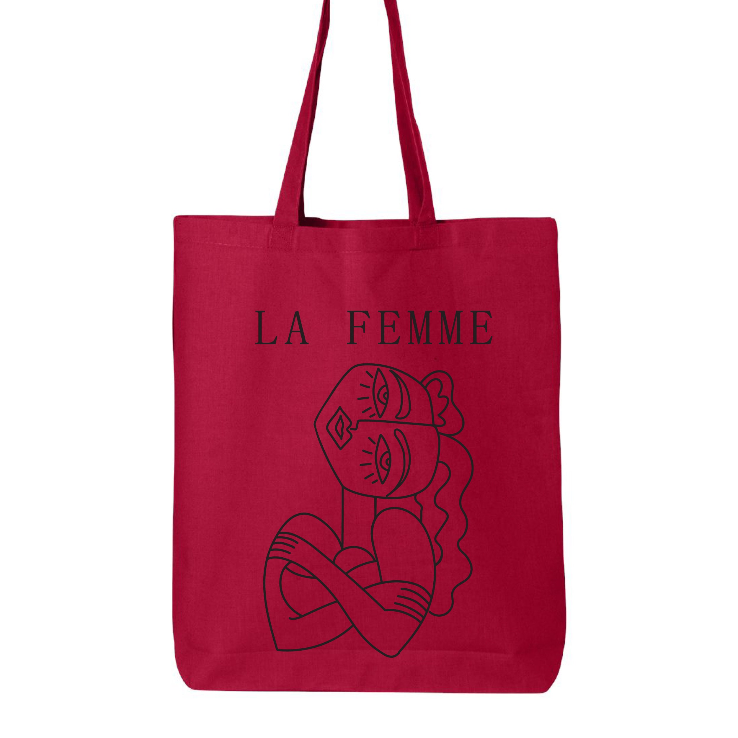 La Femme Tote Bag Shopping Bag Feminist Toteshoulder Bag - Etsy