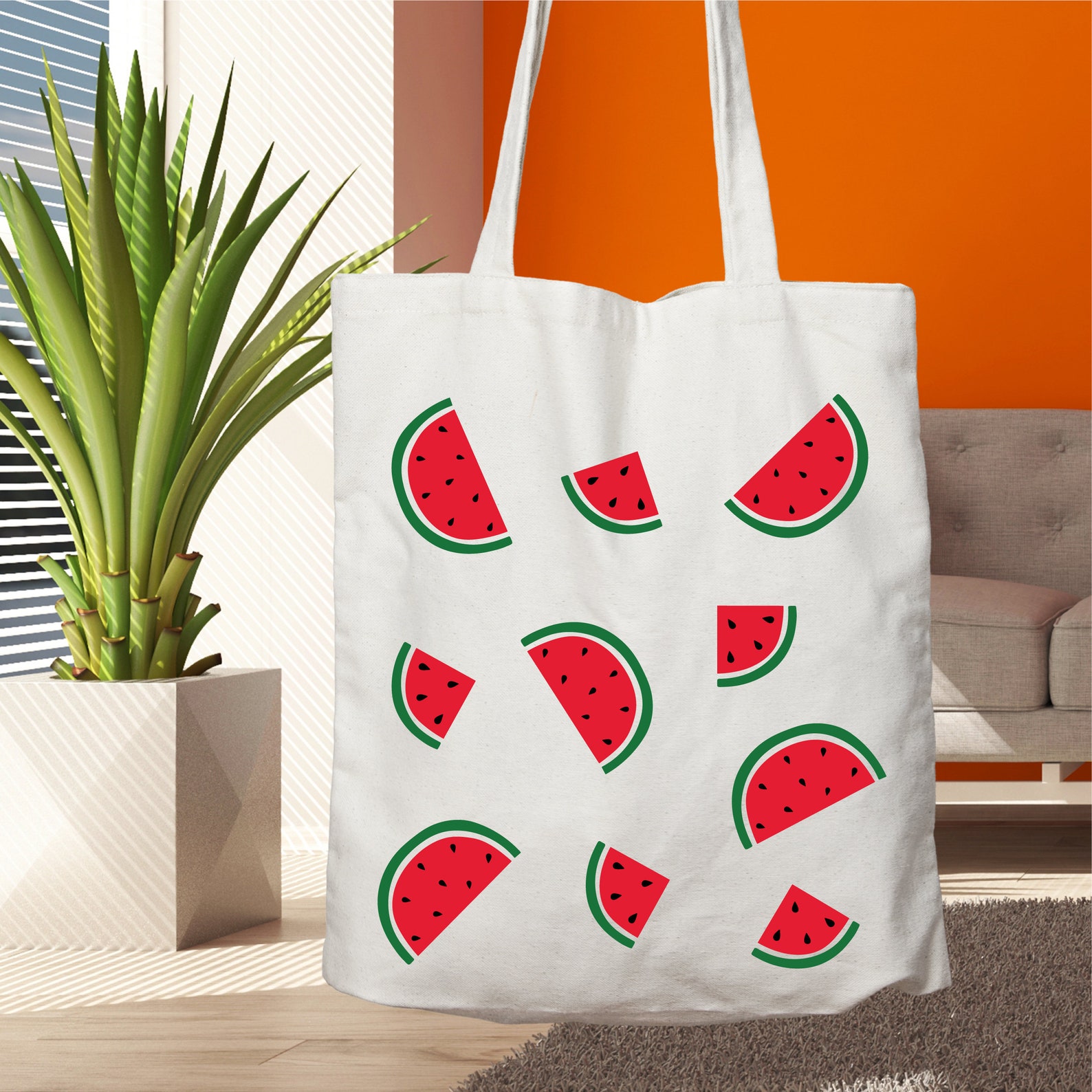 Watermelon Tote Bag Grocery Bag Friendly Bag Shoulder Bag - Etsy