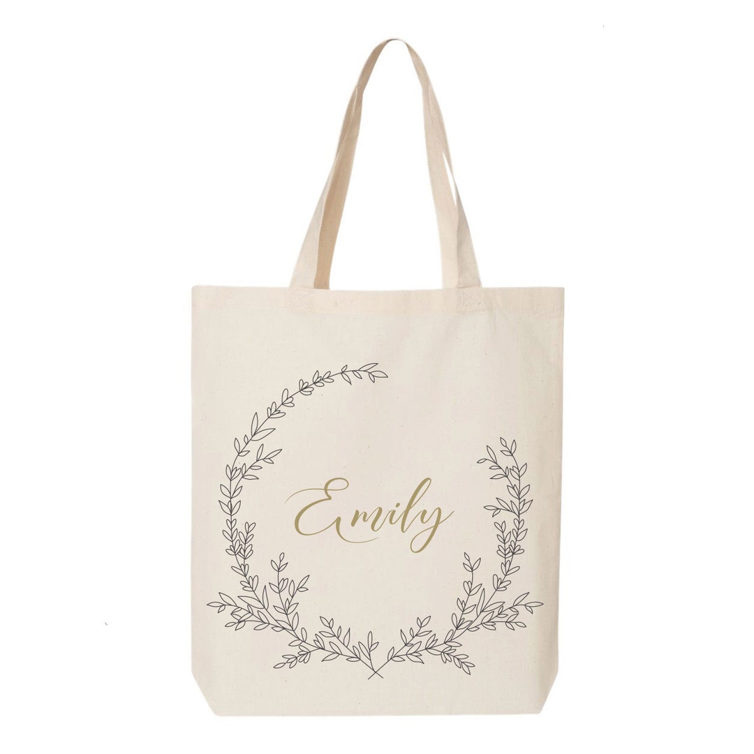 Blumen personalisierte Tragetasche, Brautjungfer Tote, Geschenke für ...